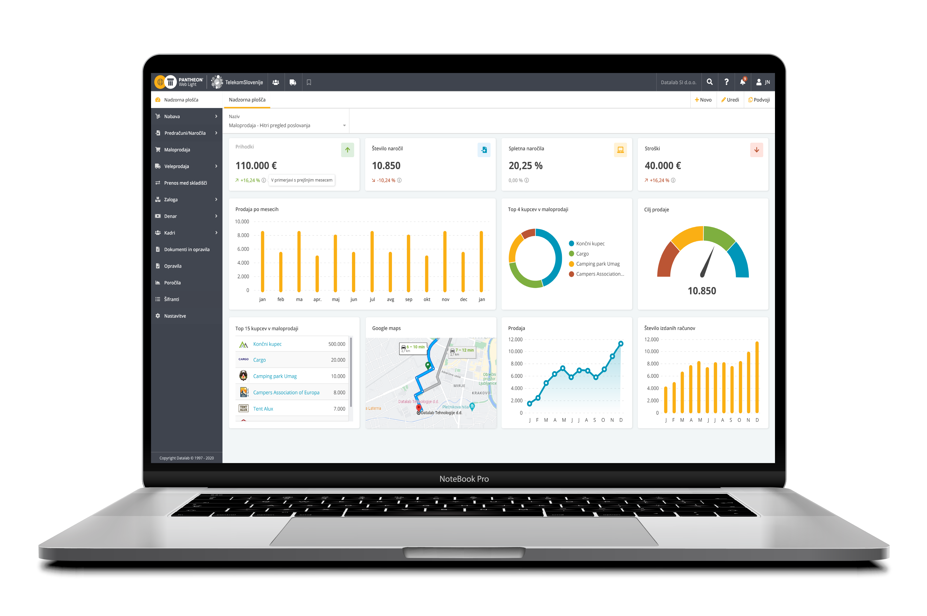Online poslovni program PANTHEON Granule - PANTHEON